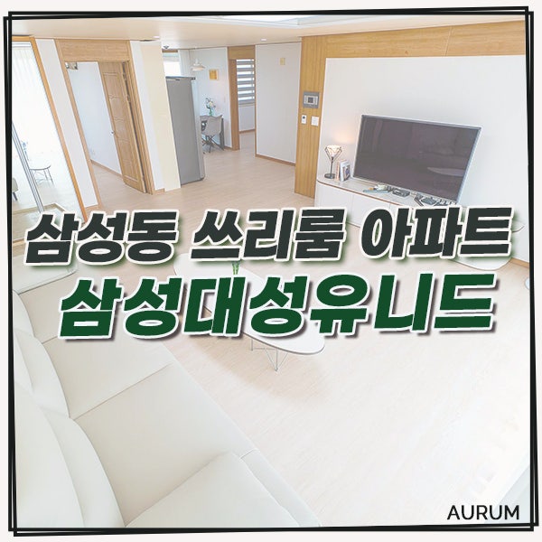 강남 선릉역 단기임대 한달 거주도 가능한 풀옵션 쓰리룸 아파트 대삼성대성유니드를 소개합니다 네이버 블로그