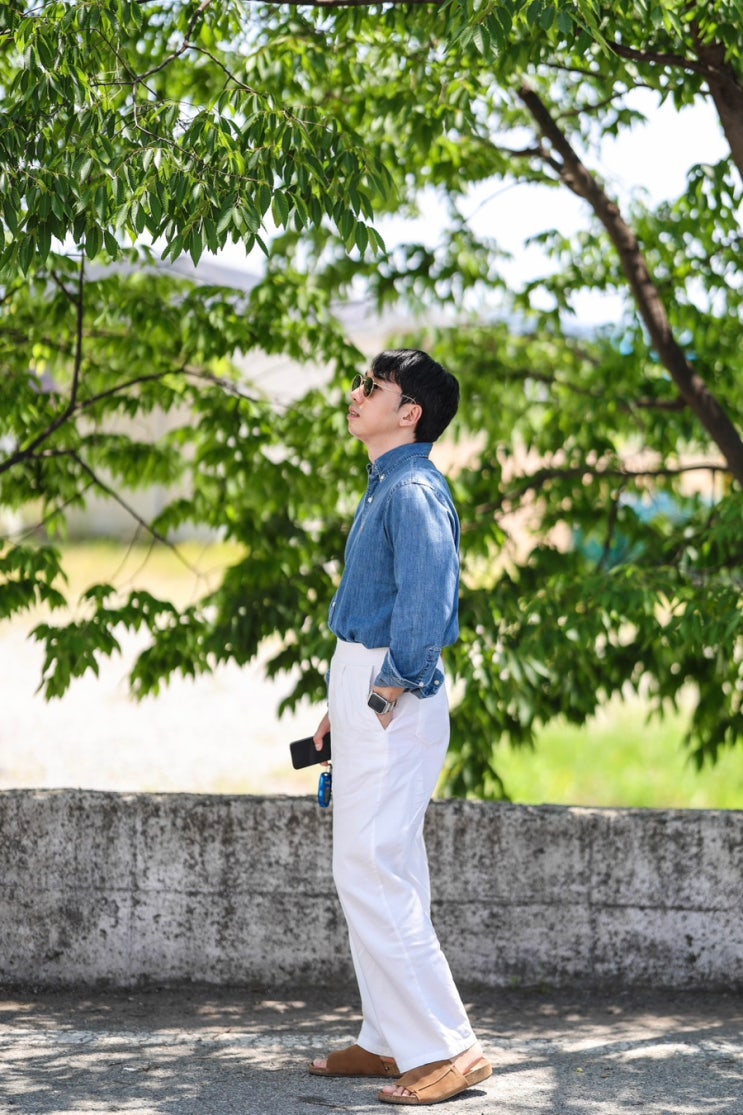 남자 흰바지 코디 린넨 와이드 슬랙스 브랜드 추천 마 소재 장점 네이버 블로그