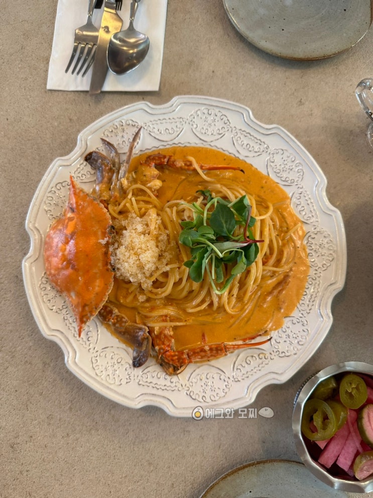 꽃게로제파스타 성수동 벨라스가든 서울숲점 브런치 맛집 네이버 블로그