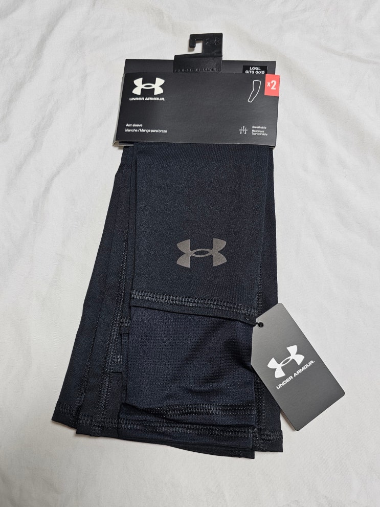 19FW 다이와 쿨 암 커버 [DG-77009] & 22SS 언더 아머 UA 슬리브 쿨 팔 토시 [1366180-001] 리뷰 ...