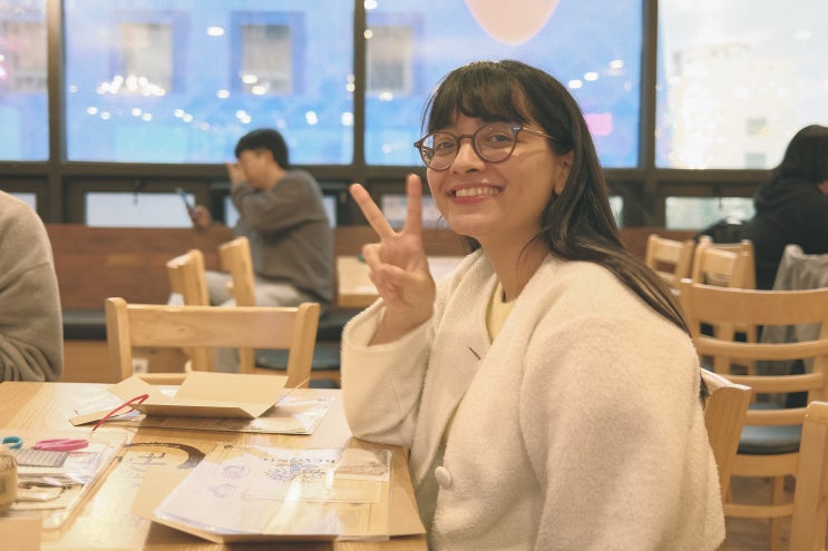부산 영어 회화 스터디 컬컴 서면점 엽서 만들기 네이버 블로그