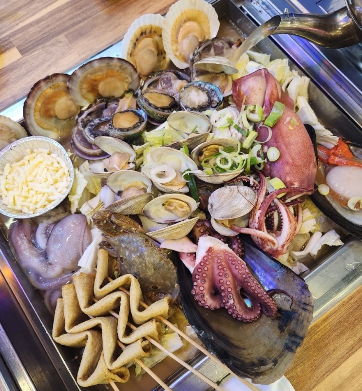 신논현역 맛집 바다수퍼해물천하조개구이 강남 조개찜 강남역회식 모임 네이버 블로그