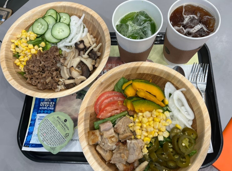 순천 샐러드 조례동 맛집 샐러디순천점ㅣ샐러디신메뉴팔도비빔우삼겹웜볼로스트닭다리살샐러드 네이버 블로그