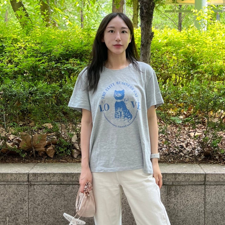 디자이너 브랜드 반팔 시엔느 오버핏 여자 여름 코디 추천 네이버 블로그