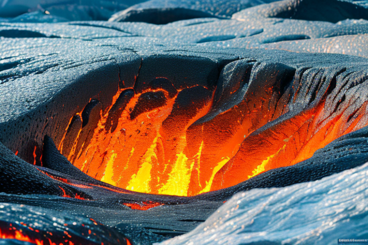 [Ai Greem] 자연_031: 용암, 마그마, 폭발, 자연재해, 배경, 불 구덩이, 그림, volcano, lava ...