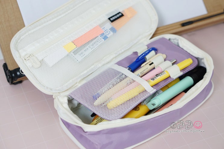 대용량 필통 ANGOO 캔버스 확장필통 추천 : 네이버 블로그