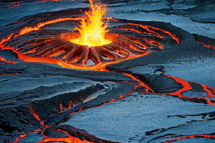 [Ai Greem] 자연_032: 용암, 마그마, 폭발, 자연재해, 배경, 불, 뜨거운, 이미지, 사진, volcano ...