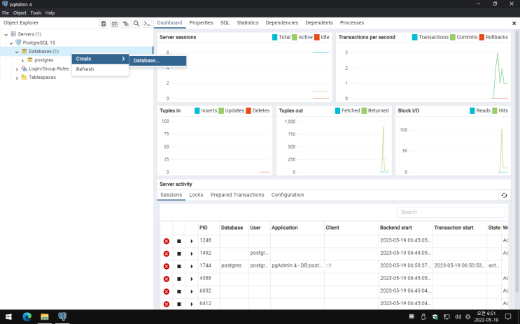PostgreSQL에 샘플 DB 설치하기(윈도우 버전) : 네이버 블로그