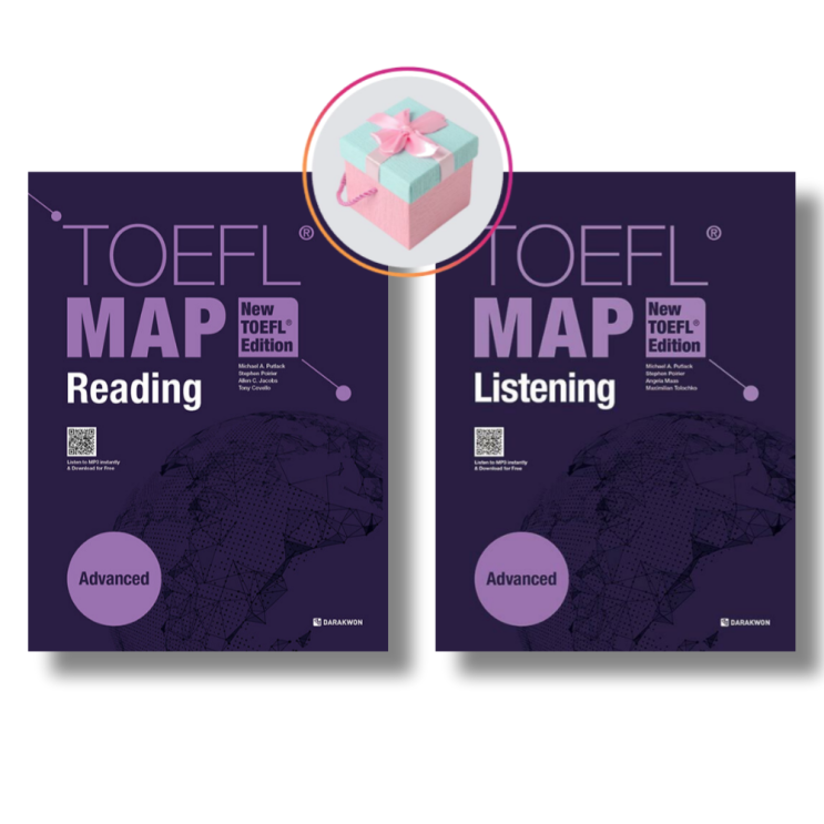 [다락원]TOEFL MAP Reading , Listening Advanced New TOEFL Edition -우리북스 ...
