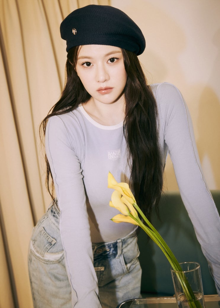 마리떼 프랑소와 저버 고윤정 썸머 화보 데님 니트 가디건 네이버 블로그