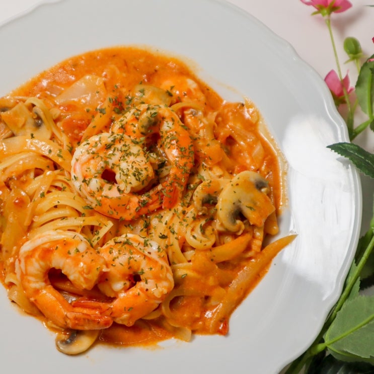 새우 로제파스타 만들기 로제스파게티 소스 재료 우유 폰타나 : 네이버 블로그