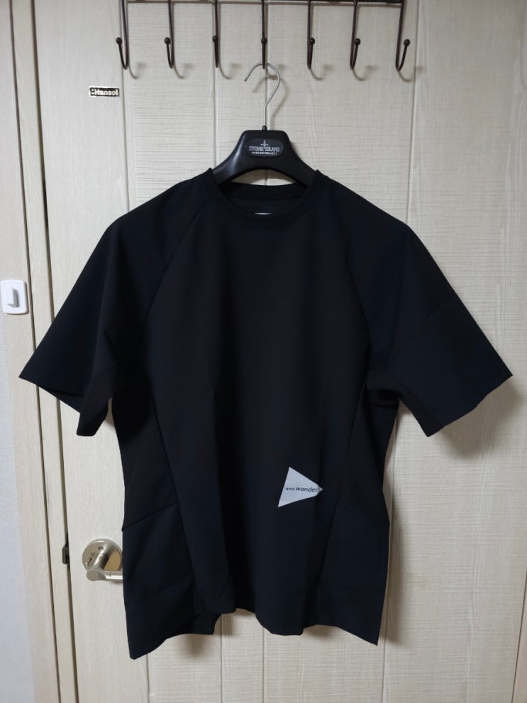 23SS 앤드 원더 하이브리드 베이스 레이어 숏 슬리브 티셔츠 [AND WANDER hybrid base layer SS ...