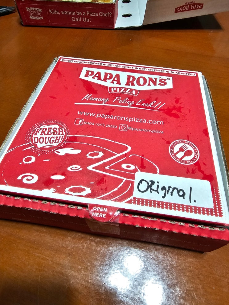 자카르타 생활 정보 - 배달해서 먹기 괜찮은 피자집 "papa ron's pizza" : 네이버 블로그