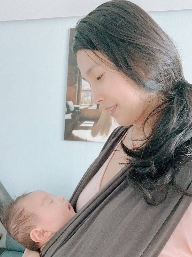신생아아기띠 사용시기 포그내 스텝원 슬링과 베이비뵨미니 메쉬비교 네이버 블로그