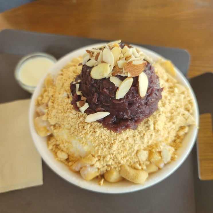 청라 카페 어썸 인절미 팥빙수 : 네이버 블로그