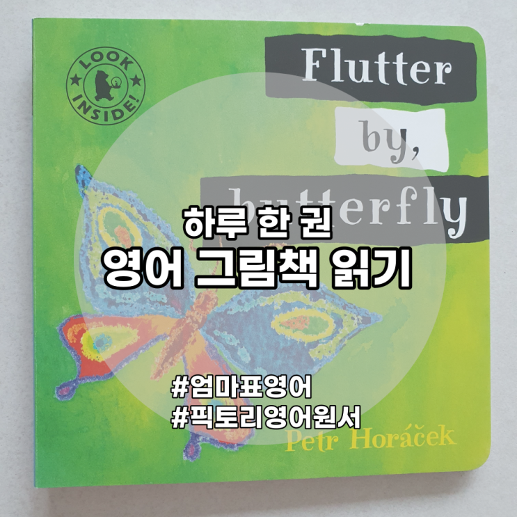 영어그림책 읽기::Flutter by, butterfly 픽토리보드북 엄마표영어 : 네이버 블로그