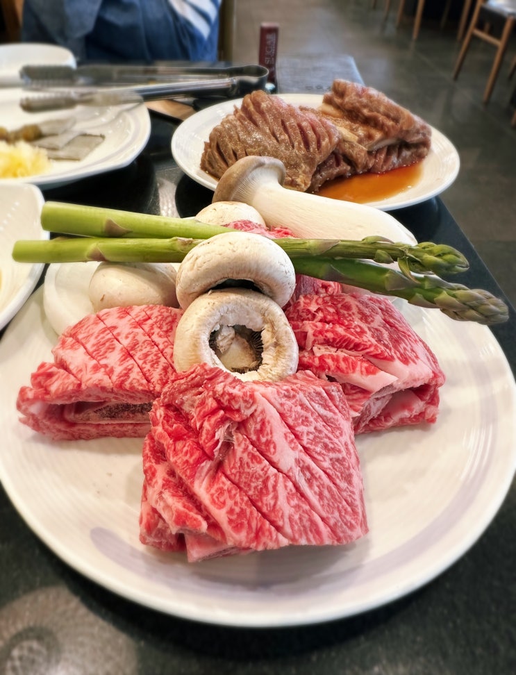 창동 하누소 한우 생갈비 양념갈비 냉면 메뉴 후기 네이버 블로그