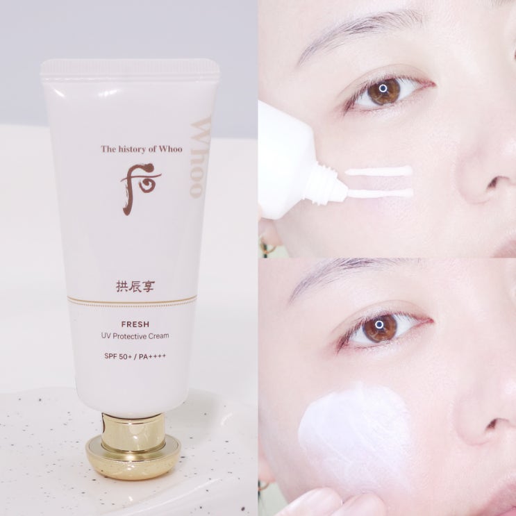 순한 데일리 저자극 선크림 더히스토리오브후 공진향 진해윤 프레쉬 선 산뜻 보송한 마무리 네이버 블로그
