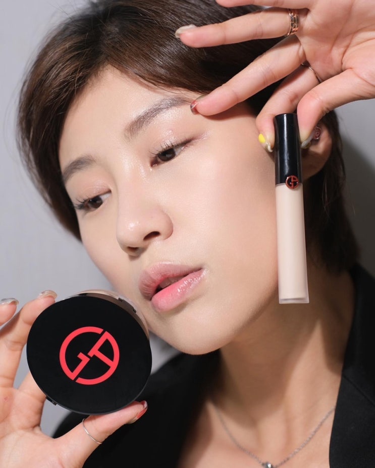 아르마니 뷰티 New 파워 패브릭 플러스 세팅 파우더 컨실러로 여름 베이스 완성 네이버 블로그
