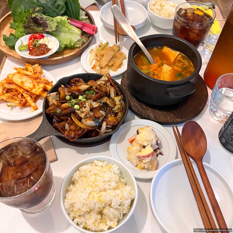 종로구광화문 한식 맛집 아이노가든키친 아이노 고기볶음 쌈 채소 정식 네이버 블로그