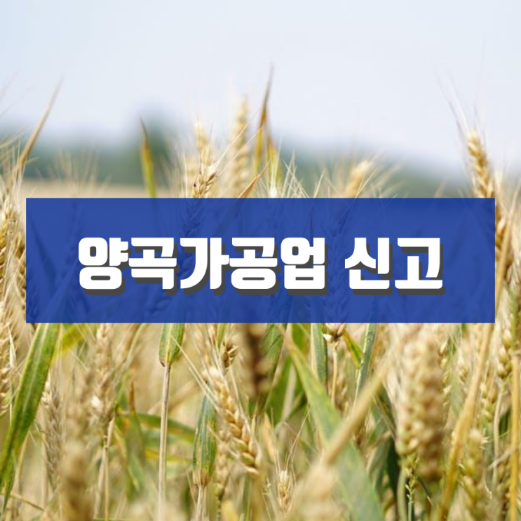 양곡가공업 신고 Ft 창업인허가 네이버 블로그