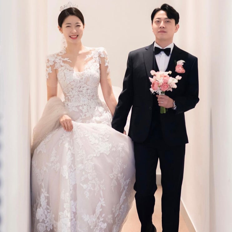본식 웨딩드레스 후기 크리드제이 레이스드레스 네이버 블로그