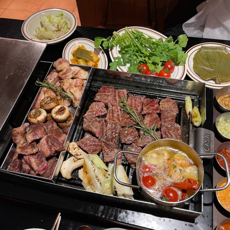 강남 소고기 맛집 까사생갈비 와인 많은 고기집에서 회식은 처음 In신논현 네이버 블로그