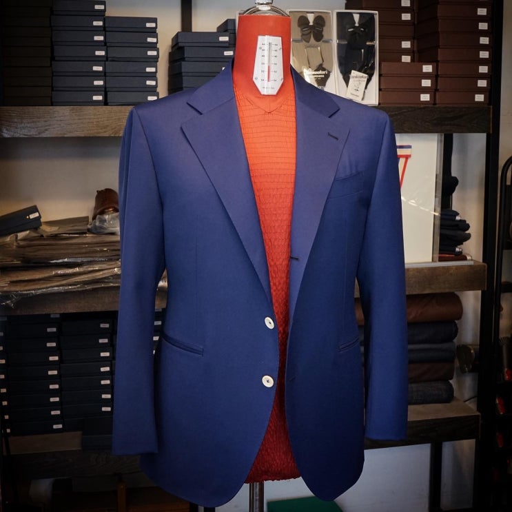 라끼아베 수트 / 스카발 뉴디럭스 로얄 블루 수트 / Scabal New Deluxe Royal Blue Suit : 네이버 블로그