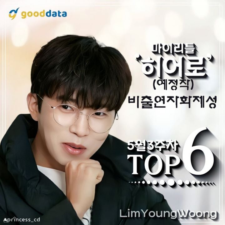 임영웅 마이리틀히어로 비출연자화제성 5월3주차top6위🥳 예정작으로 화제성 입성효과😎👍 🎊23527 밤9시25분 첫방송