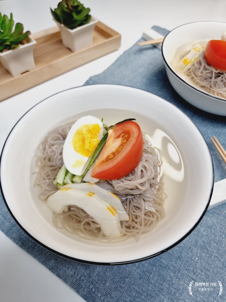 물냉면 만들기 함흥냉면 평양냉면 시판용 냉면육수 냉면재료 집에서 간단한 한그릇 요리 네이버 블로그