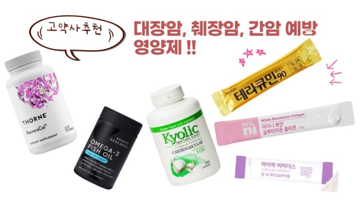 고약사 추천 대장암 췌장암 간암 예방 영양제 W 커큐민 유산균 기타 제품 정보들 네이버 블로그
