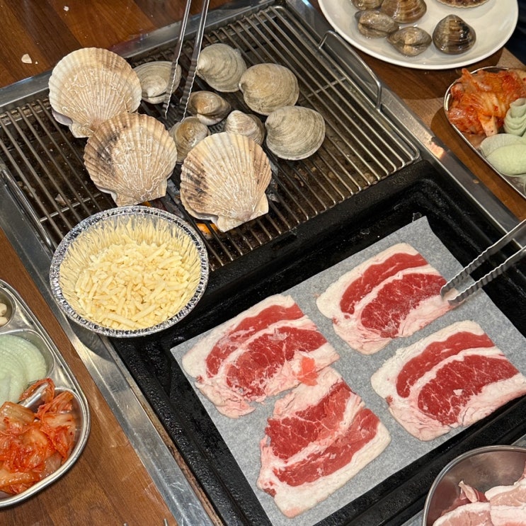 강릉 교동 맛집 강릉 조개구이 추천 고기부터 조개까지 모두 무한리필 조개마을 네이버 블로그