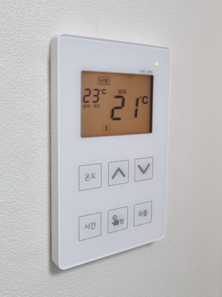 동탄 삼부르네상스 하니웰 DT100각방제어시스템=>코텍 디지털 터치식 슬림형 백라이트 각방온도조절기로 교체/자연앤경남아너스빌 ...