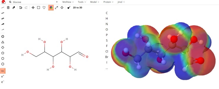 Molview: 분자식 및 구조 그리기 : 네이버 블로그