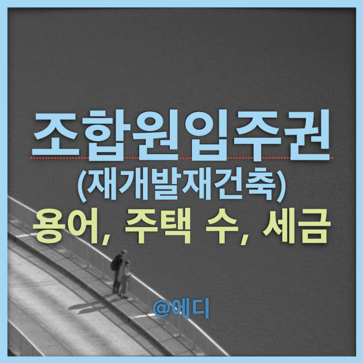 조합원입주권 재개발 그것이 알고 싶다 용어 취득세 양도소득세 주택 수 산정 완벽해부하기 네이버 블로그