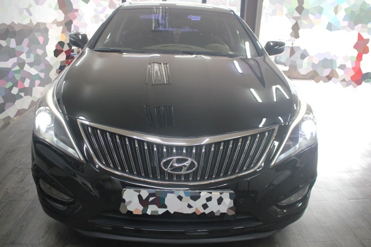 그랜저 HG 전조등 합법인증 LED 교체 (국토부 인증) _CARZIP 카집 : 네이버 블로그