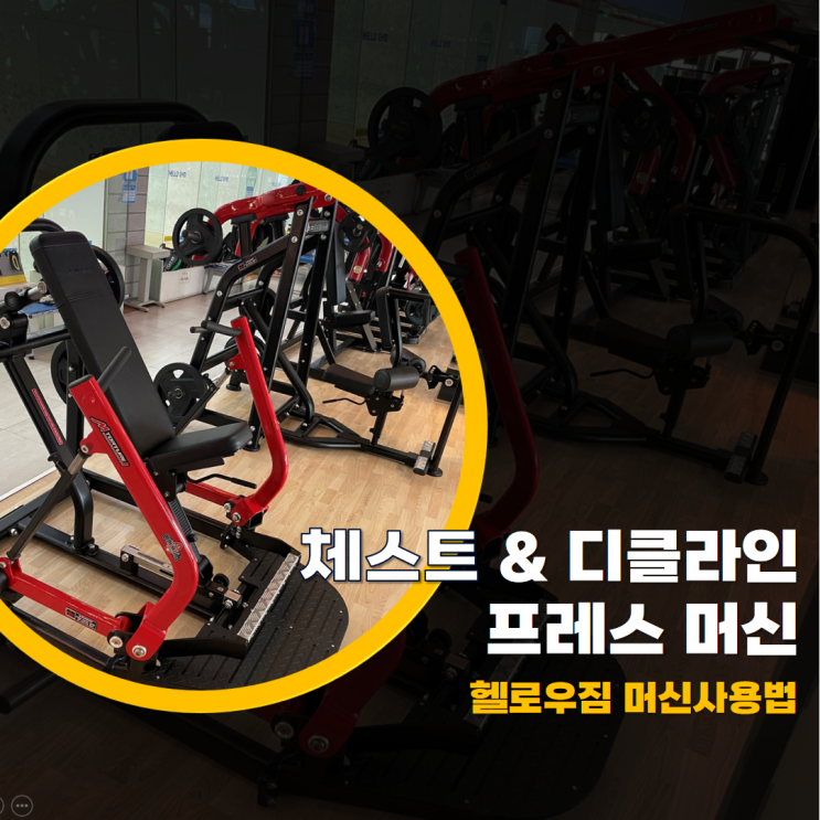 정왕동 헬스장 헬로우짐1호점 체스트 And 디클라인 프레스머신 사용방법 네이버 블로그