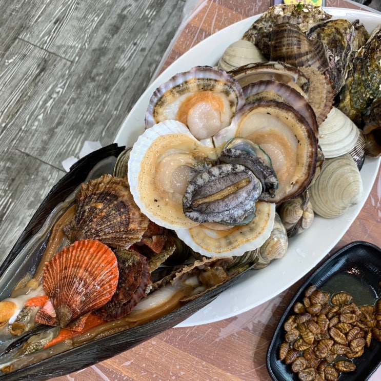 오이도 통큰동호네 솔직후기 조개구이 칼국수 동동주 무한리필 네이버 블로그