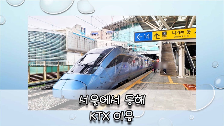 서울역에서 동해역까지 KTX 이음 시간표와 바다뷰 좌석 : 네이버 블로그