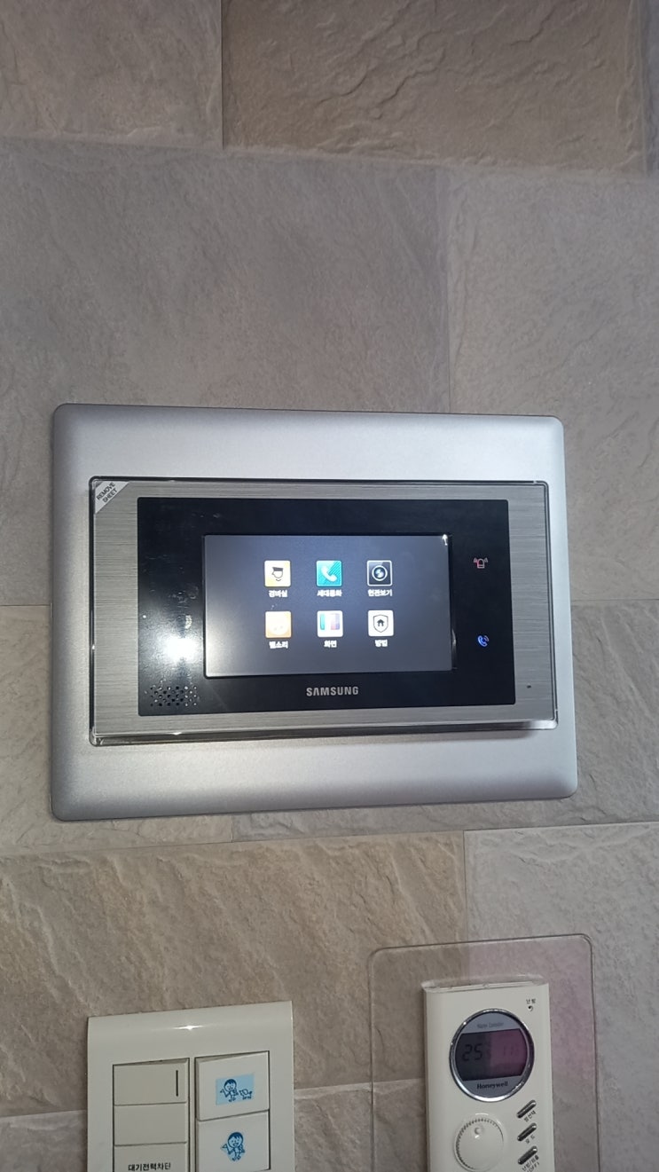 간석동 래미안자이아파트 삼성비디오폰 sht-3527xa 비디오폰설치 디지탈방식 간석래미안 간석자이 sht-7050 : 네이버 블로그
