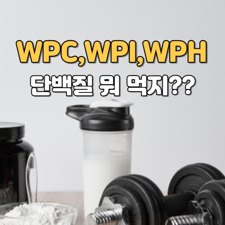 단백질 보충제 WPC,WPI,WPH차이 / 종류별 단백질 추천 : 네이버 블로그