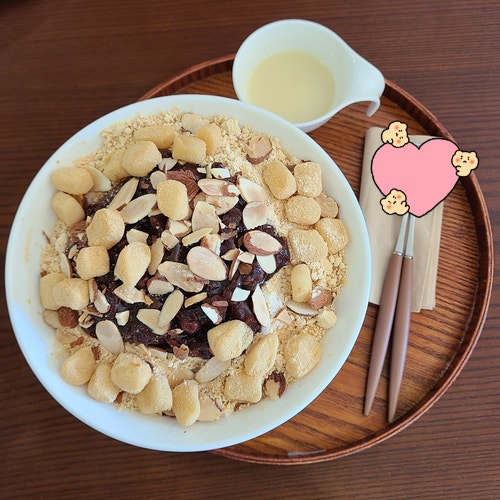 구례 감성 카페, 사나래밀, 인절미 팥빙수 맛집 : 네이버 블로그