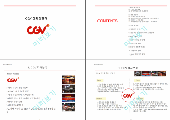 CJ CGV 기업분석과 CGV 마케팅 4P,SWOT,STP전략분석및 CGV 경쟁사전략(롯데시네마,메가박스)과 비교분석 PPT레포트 다운받기 문서자료 (압축파일).zipCGV ...