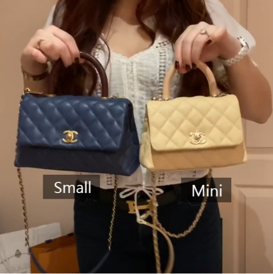 샤넬 코코핸들 미니 스몰 미듐 라지 가격 사이즈 비교 네이버 블로그