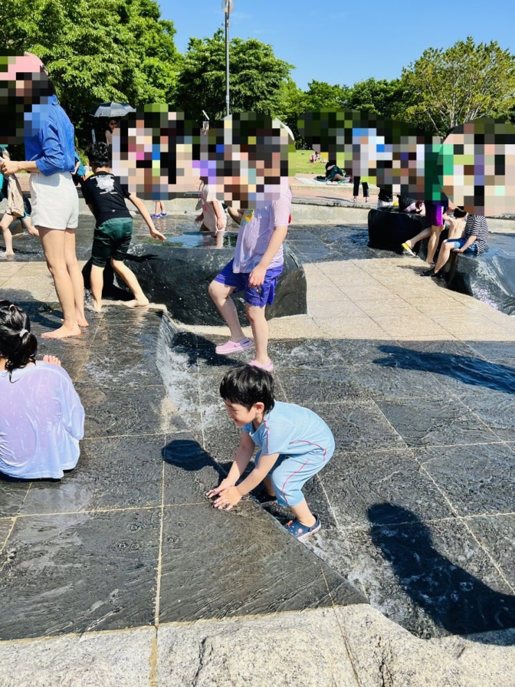 일산 호수공원 원마운트 계단바닥분수 아이랑 물놀이장노래하는 분수대 방면 네이버 블로그