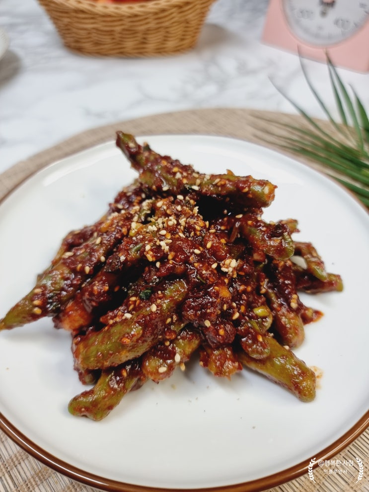 백종원 꽈리고추찜 만드는 법 꽈리고추무침 우리통밀가루 양념 여름 고추반찬 네이버 블로그