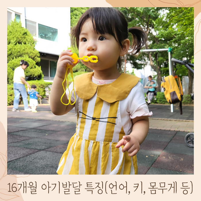 16개월 아기발달 특징언어 키 몸무게 등 네이버 블로그