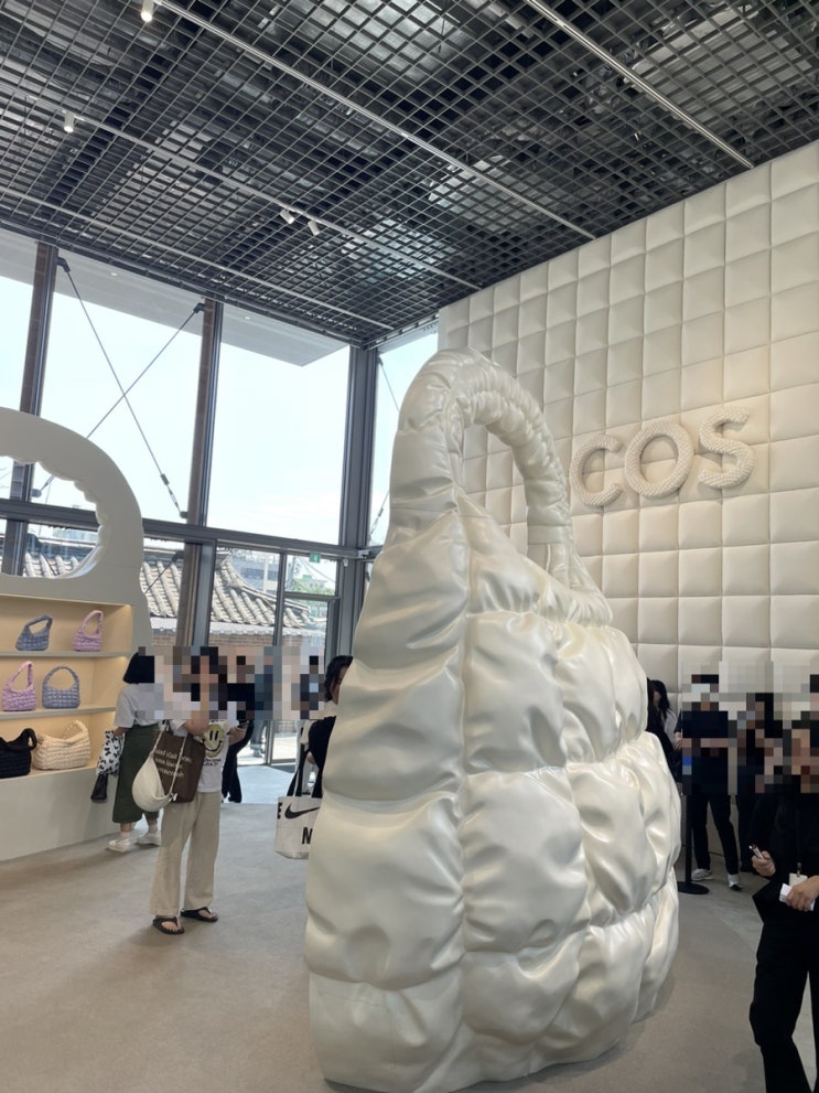 코스 퀼티드백 팝업 스토어 6월 4일 오전 방문 후기 미니 보라 미니 크림 나노 블랙 구매 네이버 블로그