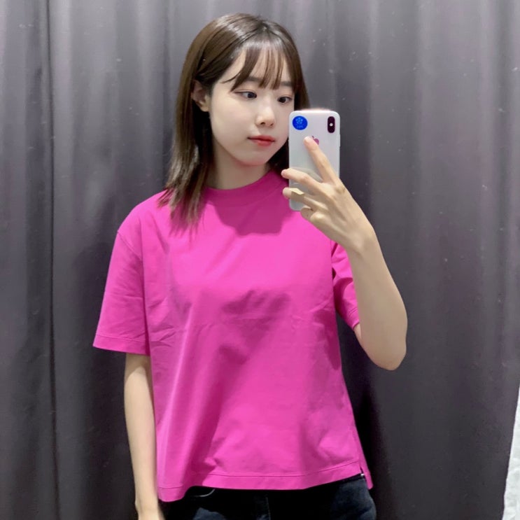 유니클로 에어리즘 여성 반팔 티셔츠 사이즈 비교 유니클로 감사제 정기 세일 추천템 네이버 블로그