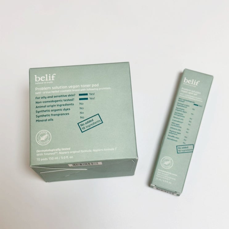 [belif] 빌리프 프라블럼 솔루션 비건 토너 패드 + 프라블럼 솔루션 비건 스팟 젤 : 네이버 블로그